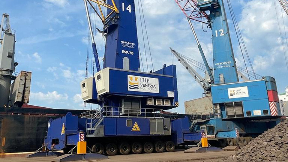 The Transped terminal in Marghera awaits a new Konecranes crane ...